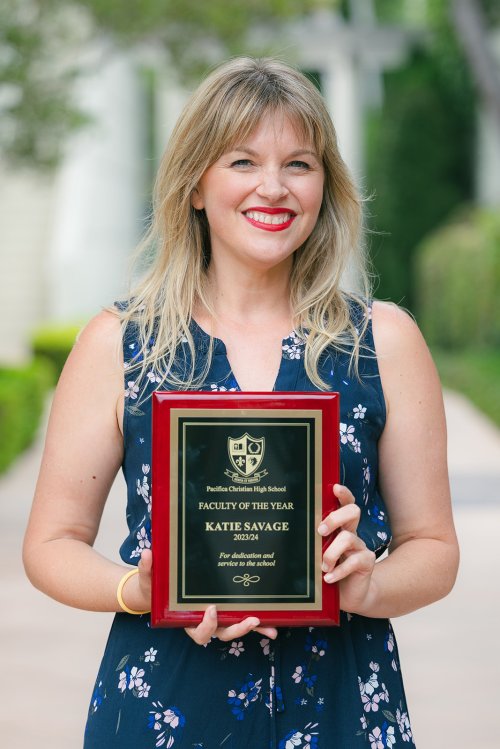 Katie Savage, Faculty Member of the Year | Pacifica Christian High School